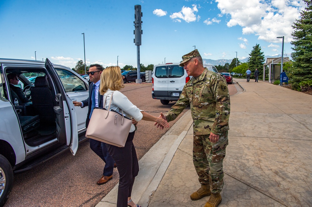 DVIDS - Images - Secretary of the Army visits USSPACECOM [Image 1 of 2]