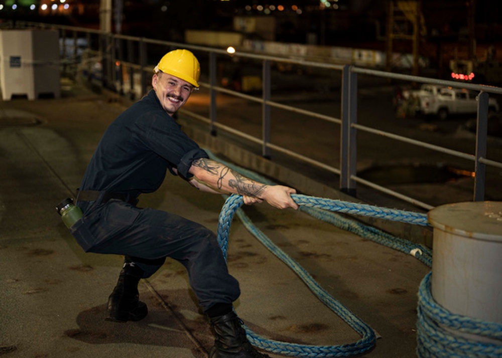 DVIDS - Images - USS Hershel “Woody” Williams arrives in Djibouti ...