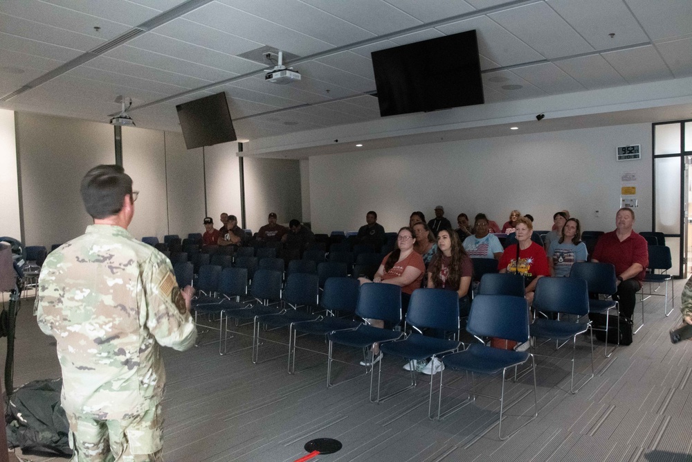 DVIDS - Images - Tech. Sgt. Sean Bird talks with Pyramid Lake High ...