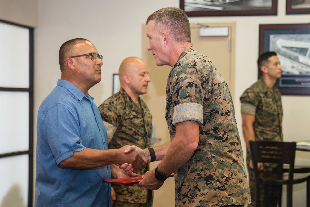 DVIDS - Images - Civilian, Marine receives MCICOM awards on MCAS Camp ...