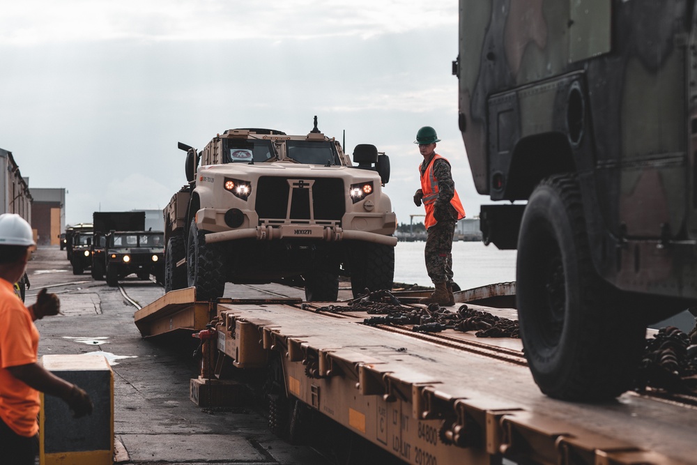 DVIDS - Images - Combat Logistics Regiment 27 conducts railhead ...