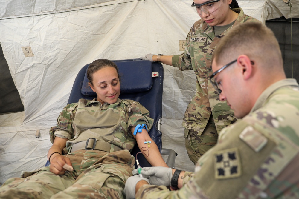 DVIDS - Images - 64 BSB medics conduct walking blood bank training ...