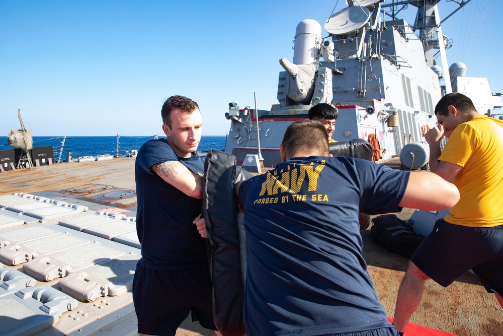 DVIDS - Images - USS TRUXTUN CONDUCTS SECURITY REACTION FORCE TRAINING ...