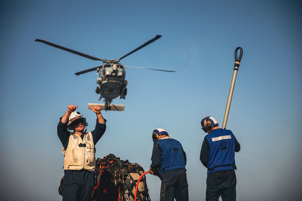 DVIDS - Images - USS Paul Ignatius (DDG 117) Conducts VERTREP Training ...