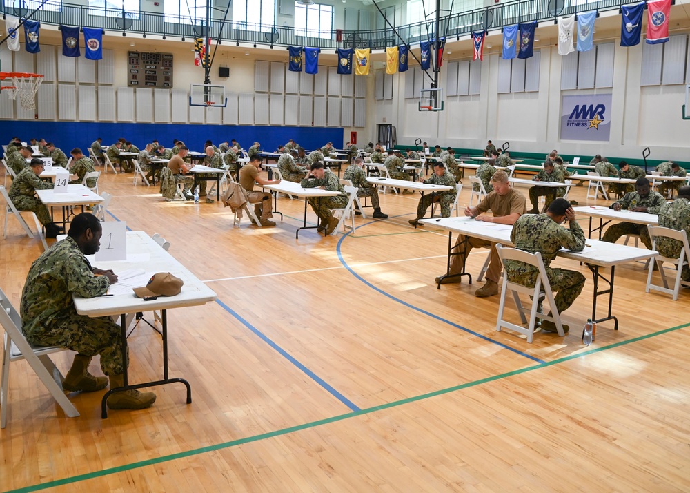 DVIDS - Images - NAS Sigonella Sailor's Participate in Advancement Exam ...