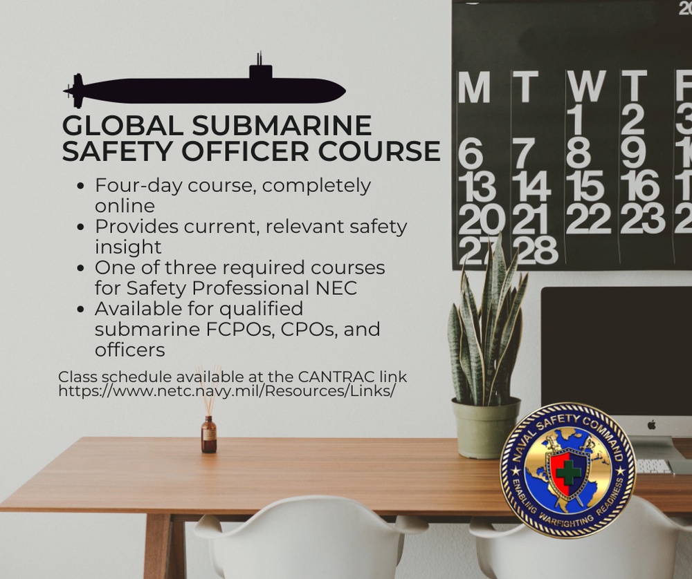 DVIDS - News - NAVSAFECOM’S Global Submarine Safety Officer Course ...