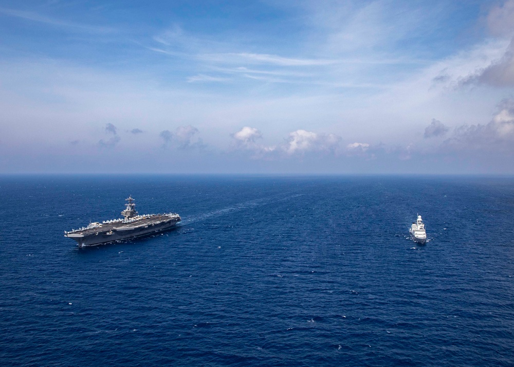 Dvids Images Uss George H W Bush Cvn 77 And Its Caio Duilio D 554 Combined Operations