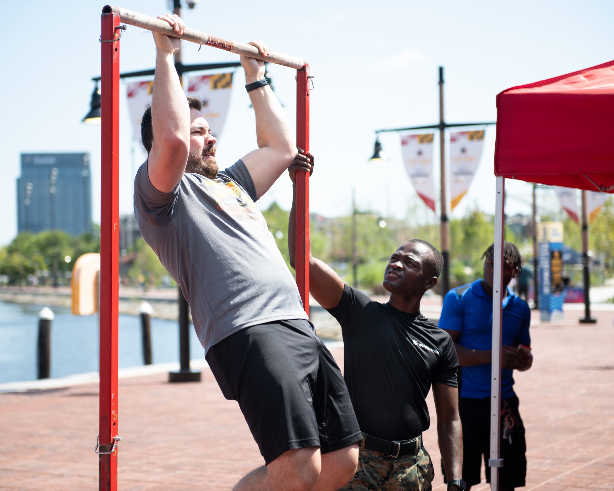 Marines Training Pull Ups