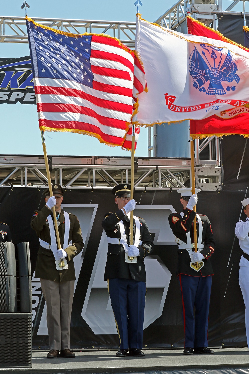 DVIDS - Images - Joint Color guard presents colors at Kansas Speedway ...