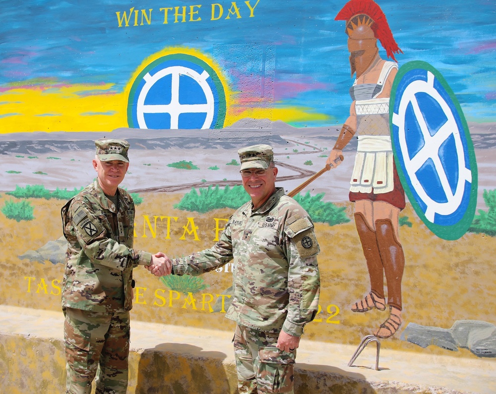 DVIDS - Images - ARCENT CG meets with Task Force Spartan CG