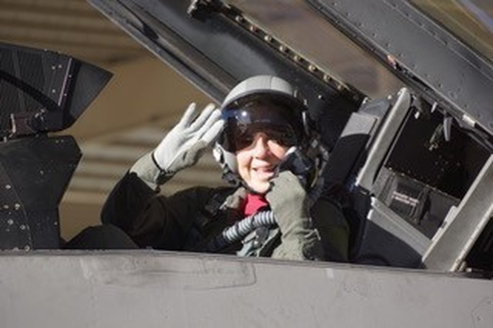 DVIDS - Images - Honorary commander takes flight