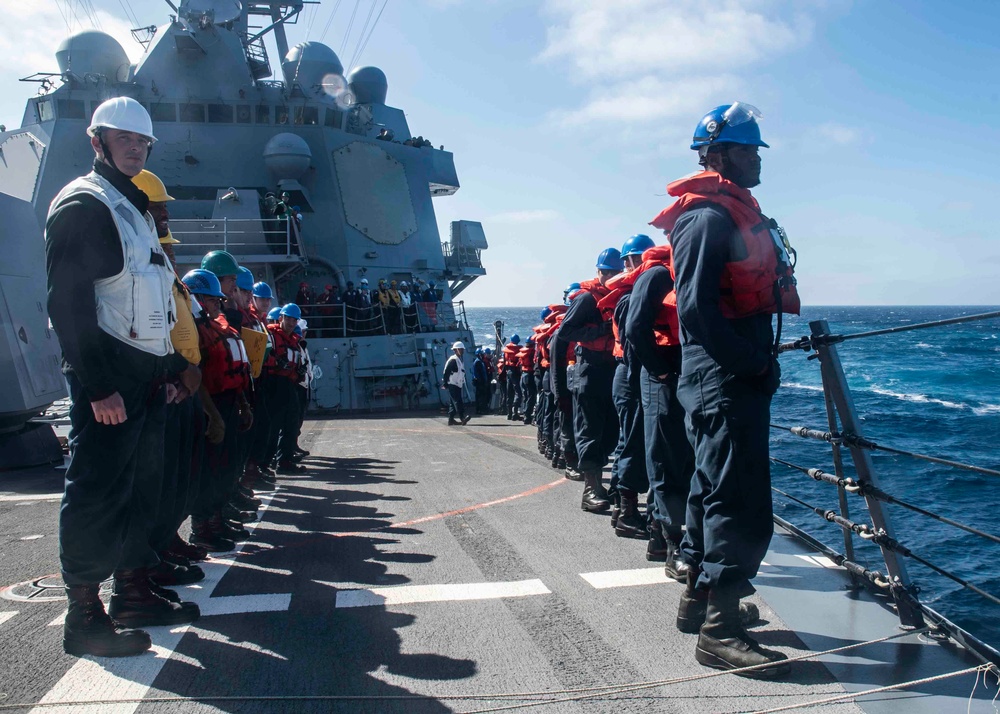DVIDS - Images - U.S. Sailors Participate In A Replenishment At Sea ...
