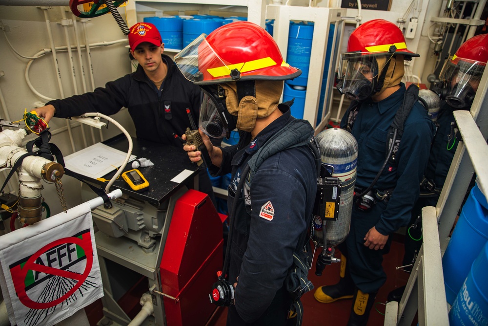 DVIDS - Images - USS Paul Ignatius (DDG 117) Sailors Conduct Damage ...