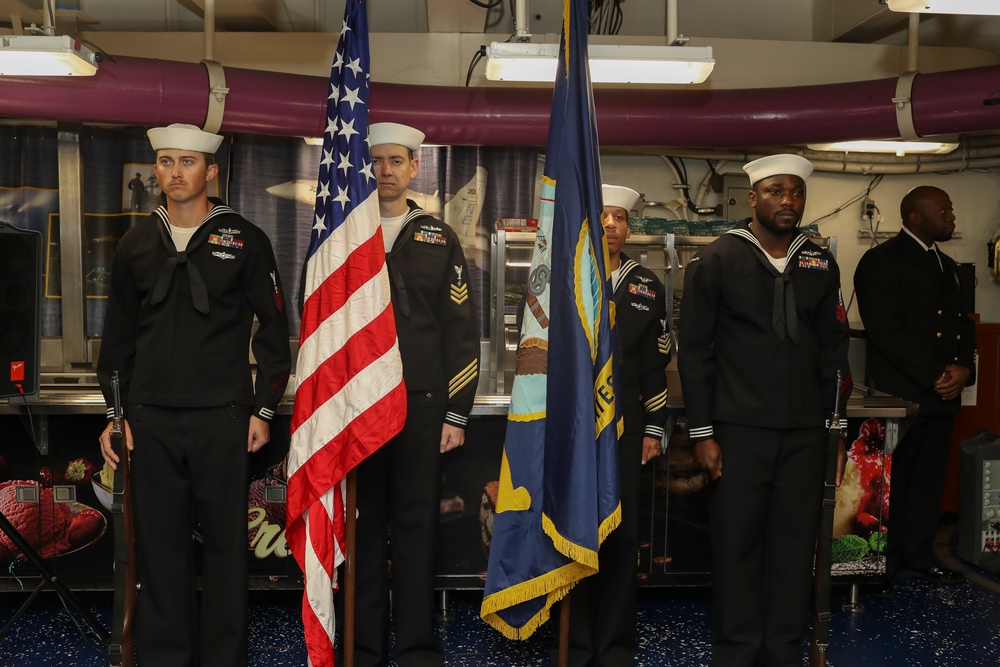 DVIDS - Images - Abraham Lincoln celebrates Navy’s 247th birthday ...