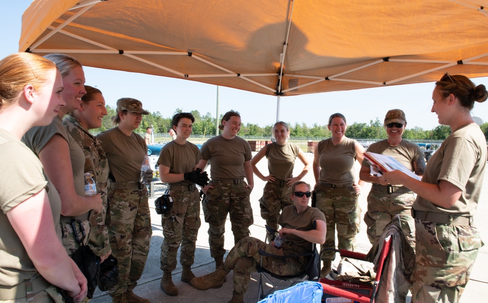 DVIDS - Images - All-female munitions build team makes history at 122nd ...