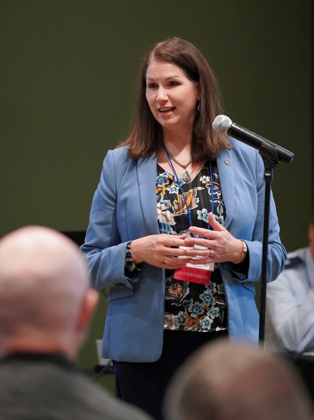 DVIDS - Images - Melissa Jordan responds to questions [Image 3 of 6]