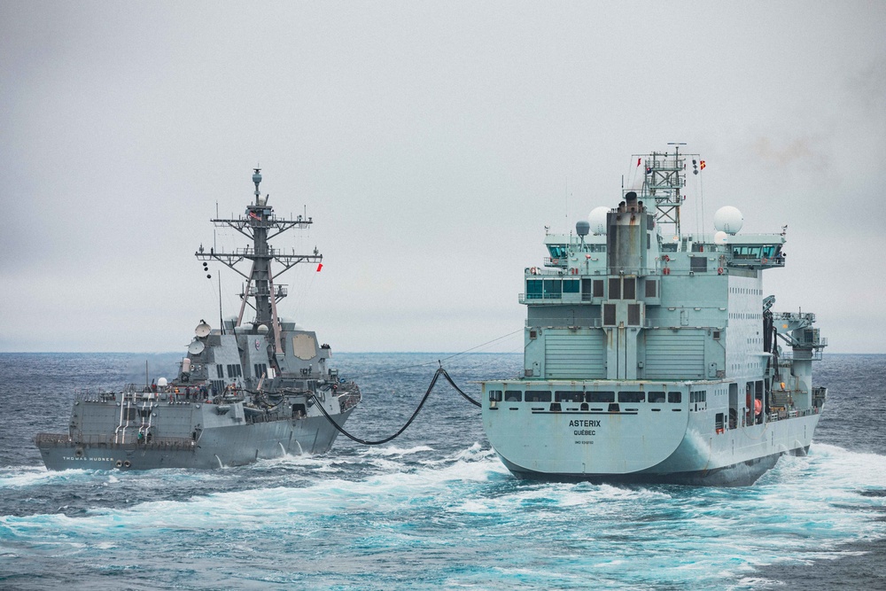 DVIDS - Images - USS Ramage Conducts Replenishment-at-Sea with MV ...