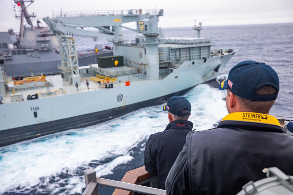 DVIDS - Images - USS Ramage Conducts Replenishment-at-Sea with MV ...