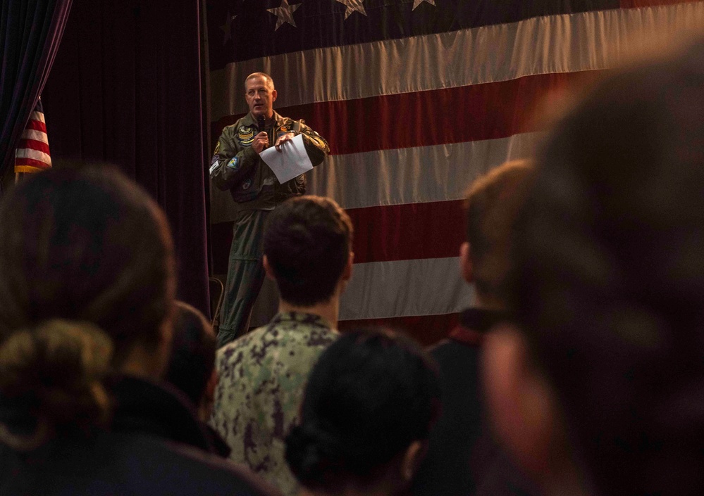 DVIDS - Images - Theodore Roosevelt hold all hands call [Image 1 of 3]