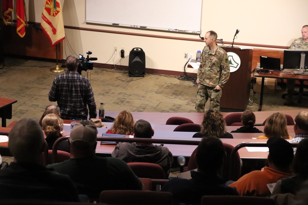 DVIDS - Images - Fort McCoy Garrison commander holds town hall to ...