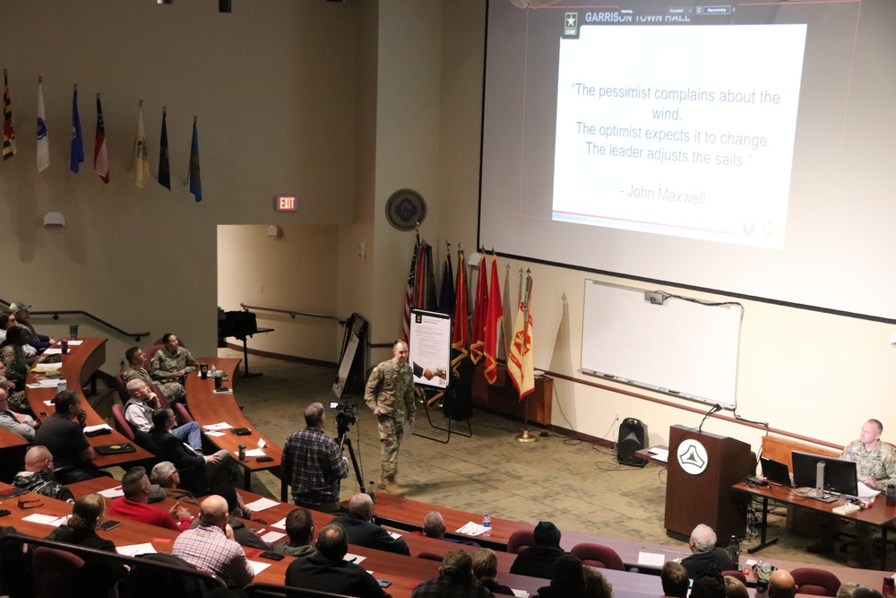 DVIDS - Images - Fort McCoy Garrison commander holds town hall to ...