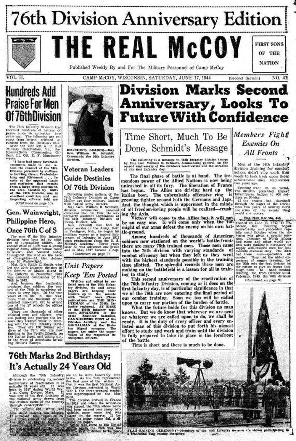 DVIDS - News - 76th Infantry Division, Fort McCoy have history tied to ...