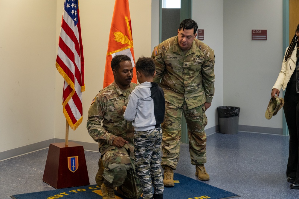 DVIDS - Images - Corporal Braddock's promotion ceremony [Image 2 of 6]