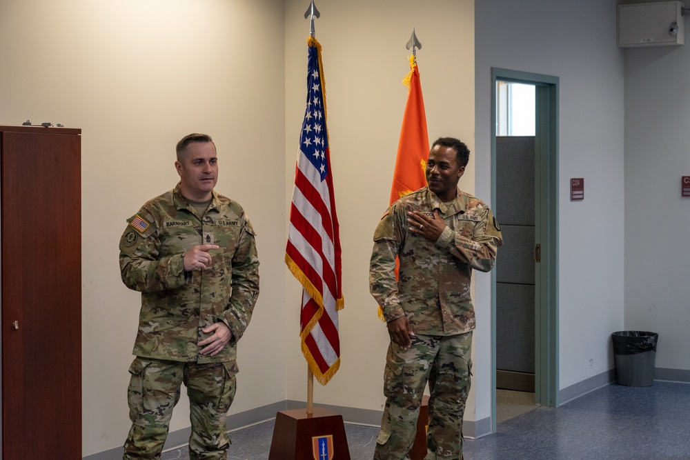 DVIDS - Images - Corporal Braddock's promotion ceremony [Image 3 of 6]