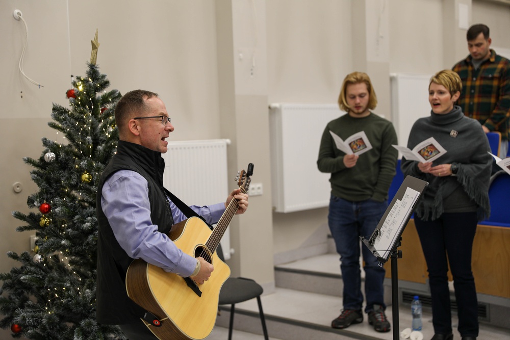 DVIDS - Images - V Corps holds Christmas Eve service at Camp Kościuszko ...