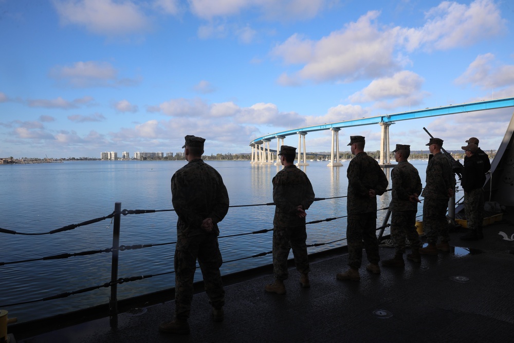 DVIDS - Images - U.S. Marines and Sailors Man the Rails Aboard USS John ...