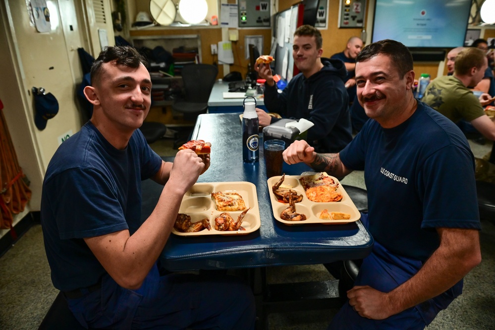 DVIDS - Images - USCGC Spencer's (WMEC 905) crew cooks a morale meal ...