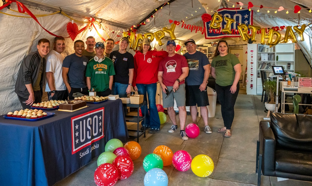 DVIDS - Images - PSAB celebrates USO's 82nd birthday [Image 1 of 4]