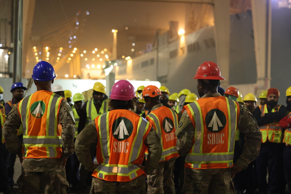 DVIDS - Images - SDDC Soldiers load a shipment of military equipment ...