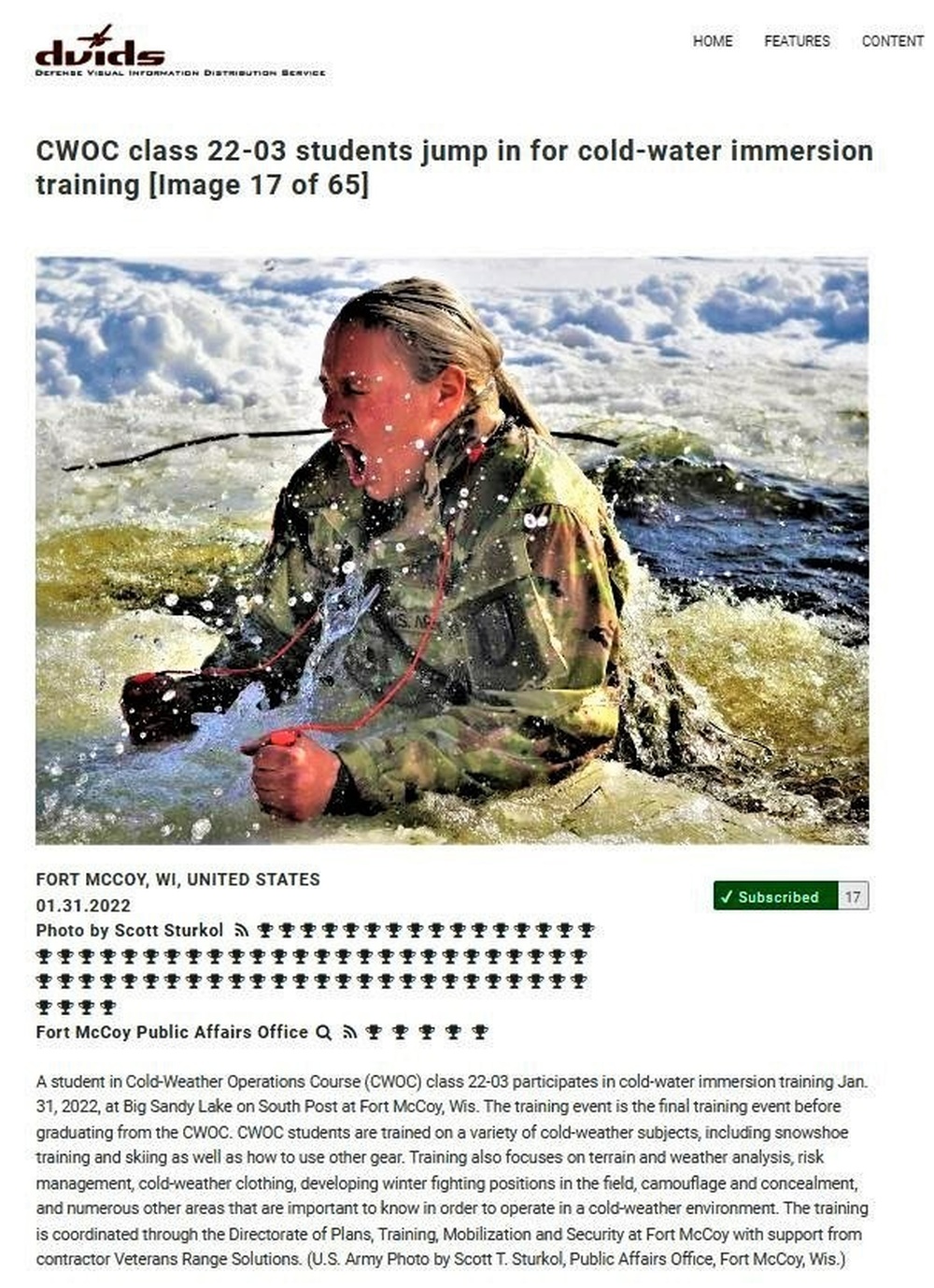 DVIDS - News - Fort McCoy professionals earn top awards in 2022 Army IMCOM Maj. Gen. Keith L ...