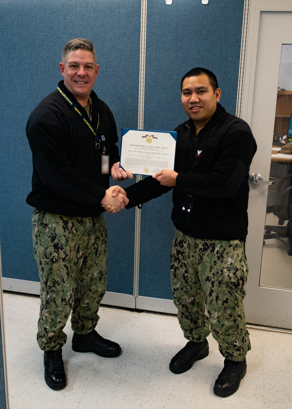 DVIDS - Images - TRFB Sailor Receives NAM [Image 2 of 2]