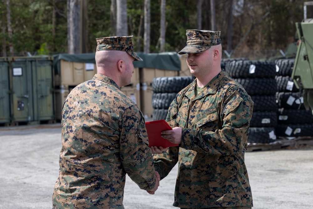 DVIDS - Images - 2d LAR LCpl Bryce Lien Reenlistment [Image 1 of 8]