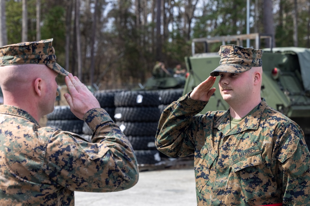 DVIDS - Images - 2d LAR LCpl Bryce Lien Reenlistment [Image 5 of 8]