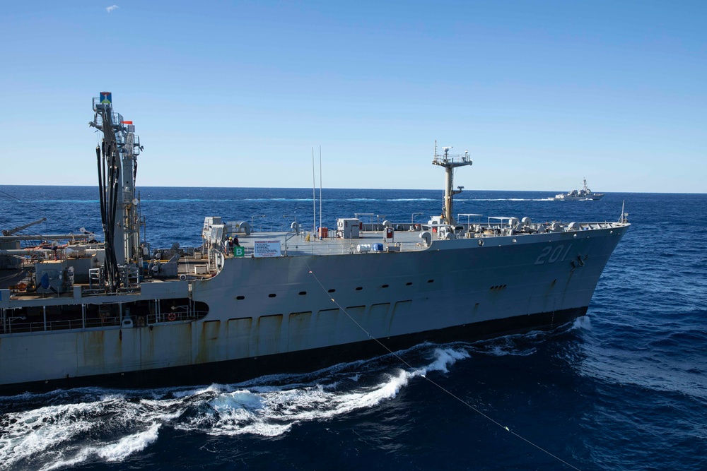 DVIDS - Images - USS Normandy Conducts Replenishment-at-Sea [Image 7 of 7]