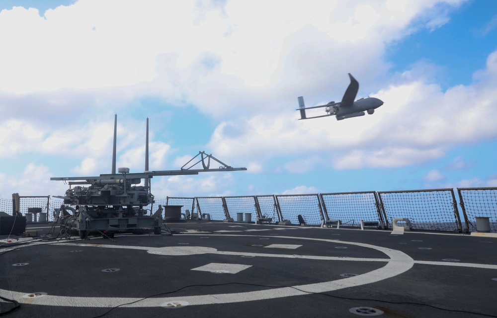 DVIDS - Images - USS Milius (DDG 69) Conducts Unmanned Aerial System ...