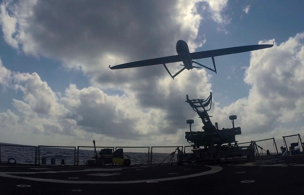 DVIDS - Images - USS Milius (DDG 69) Conducts Unmanned Aerial System ...