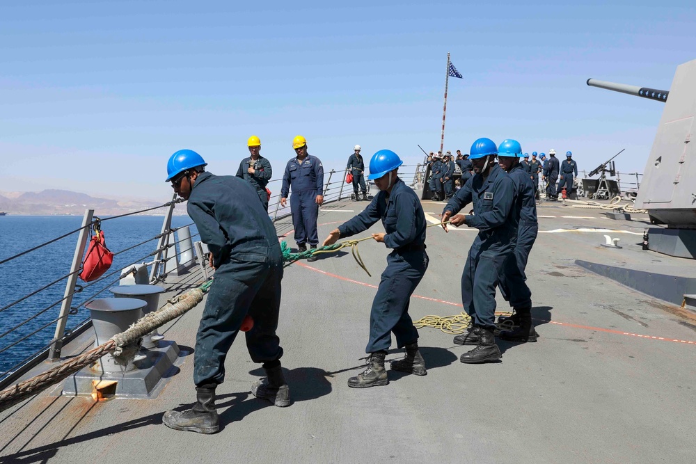 DVIDS - Images - USS Truxtun Departs Aqaba, Jordan [Image 1 of 6]