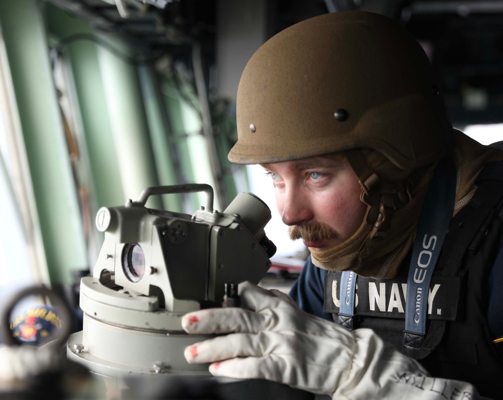 DVIDS - Images - USS Milius (DDG 69) Conducts General Quarters Drill ...