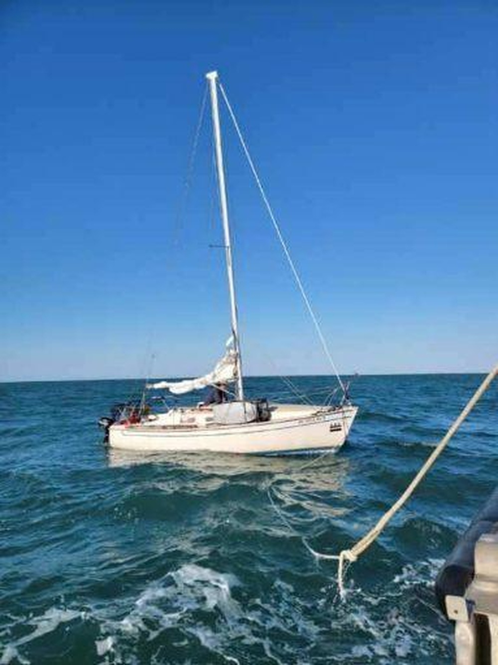 Dvids Images Coast Guard Rescues Two From Vessel Taking On Water