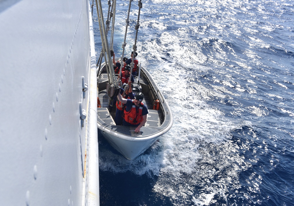 DVIDS - Images - USCGC Eagle crew members conduct small boat drill and ...