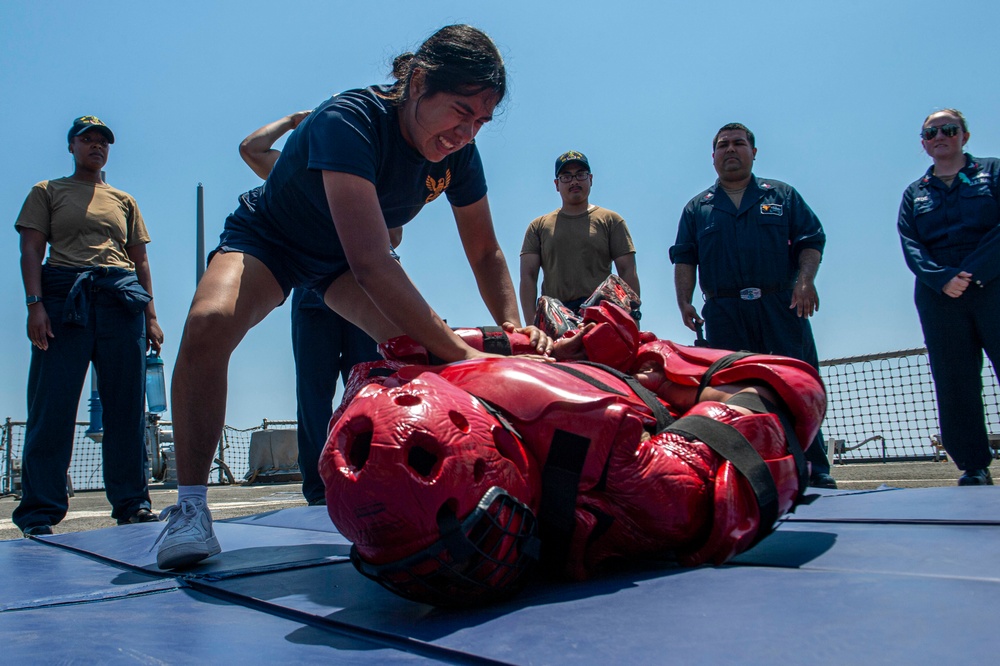 DVIDS - Images - USS Paul Hamilton OC Spray Course [Image 6 of 11]