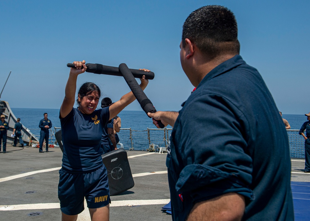 DVIDS - Images - USS Paul Hamilton OC Spray Course [Image 7 of 11]