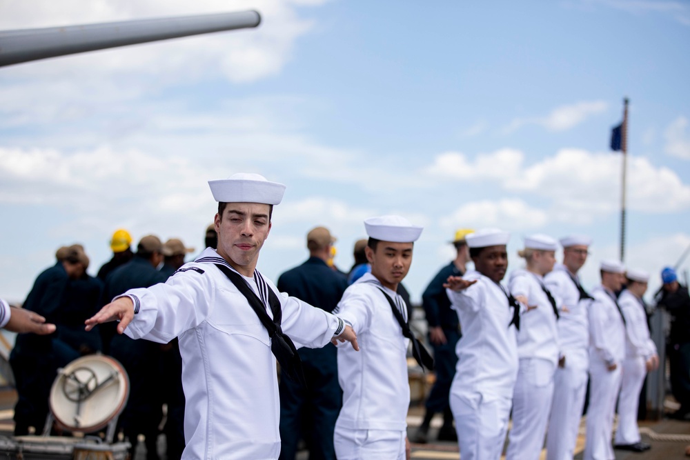 DVIDS - Images - USS Normandy Deploys with the Ford Carrier Strike Group