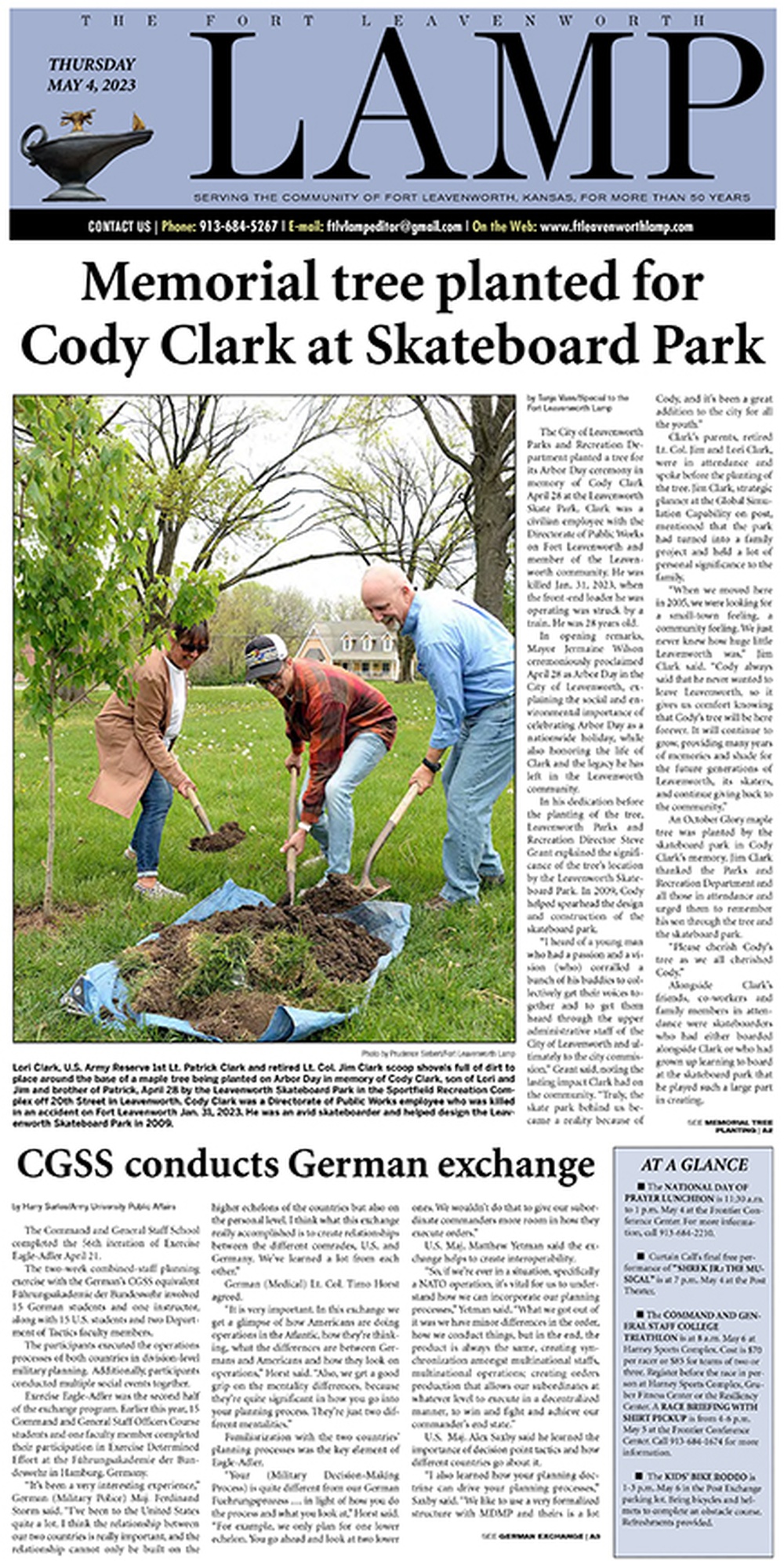 DVIDS - News - Memorial tree planted for Cody Clark at Skateboard Park