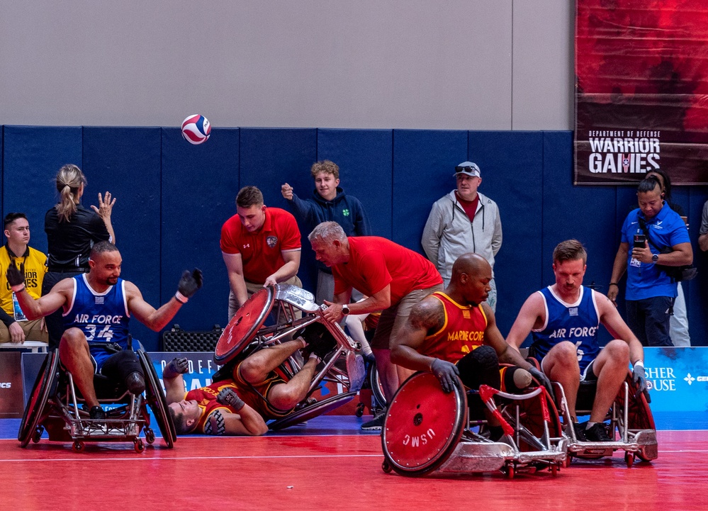 DVIDS - Images - 2023 DOD Warrior Games – Wheelchair Rugby Prelims Day 1 [Image 3 of 9]