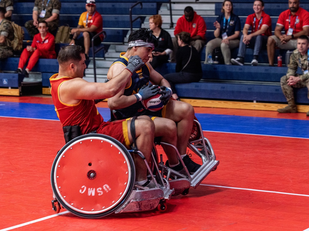 DVIDS - Images - 2023 DOD Warrior Games – Wheelchair Rugby Prelims Day 1 [Image 7 of 9]
